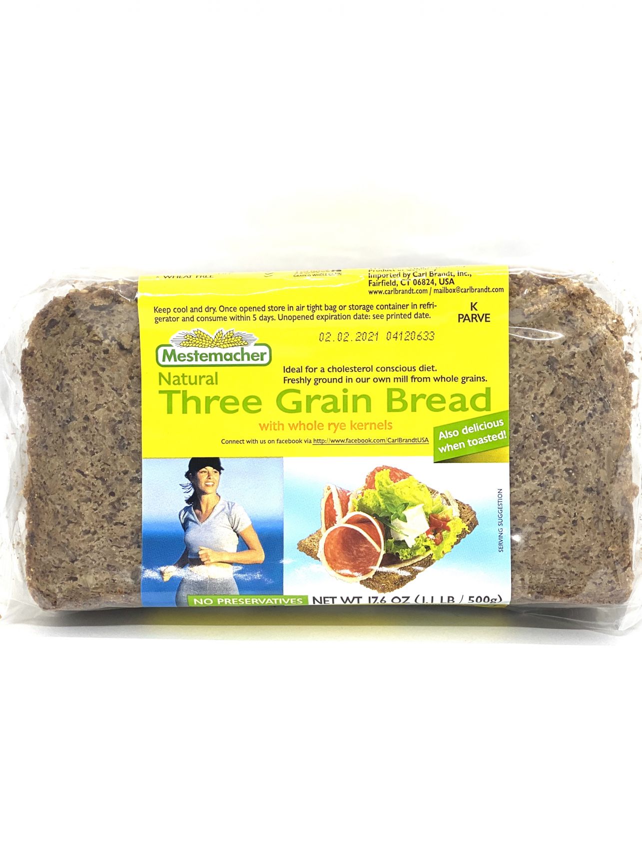 Bread and Bakery :: Healthy choice bread :: NATURAL "THREE GRAIN BREAD ...